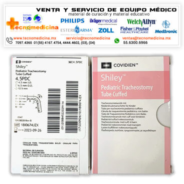 4.5PDC Cánula de traqueostomía pediátrica con globo marca: Shiley ...